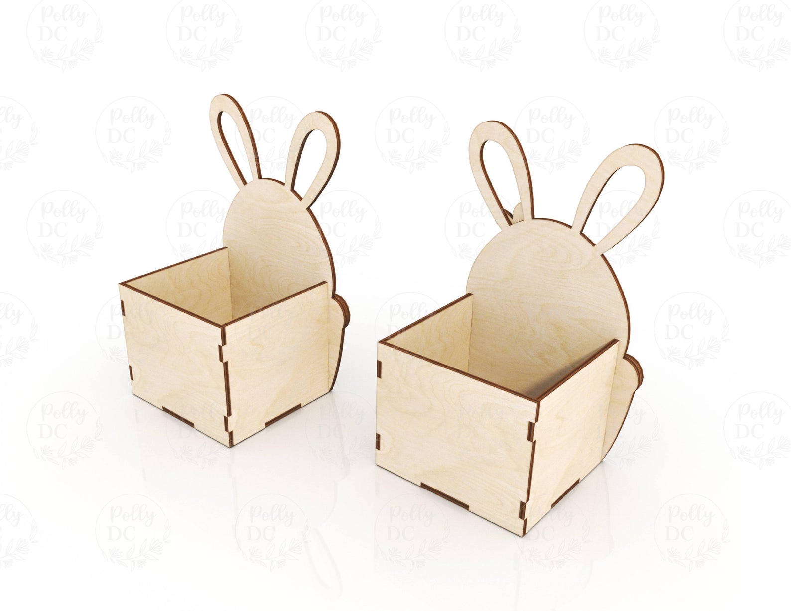Easter Bunny Box SVG, Easter Treat Box SVG, 3D Easter Basket Svg, DIY ...