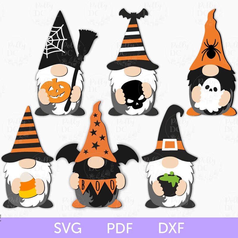 Halloween Gnome Svg - Etsy