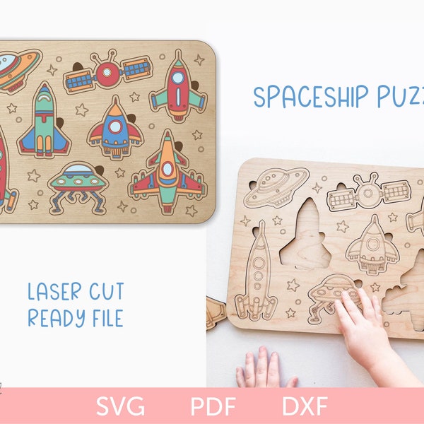 Wooden Toy Spaceship - Etsy