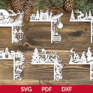 Christmas Door Corner Svg Cut File Christmas Door Trim Corner - Etsy