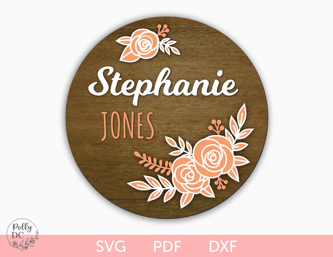 Roses Nursery Sign Svg, Baby Name Sign Svg, Roses Nursery Name Sign Svg ...