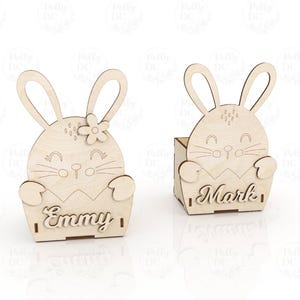 Easter Bunny Box SVG, Easter Treat Box SVG, 3D Easter Basket Svg, DIY ...