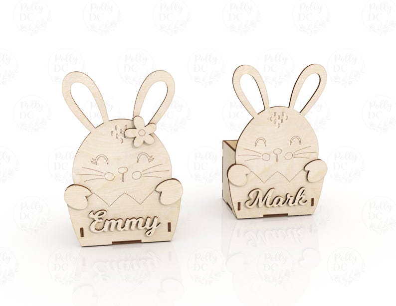 Easter Bunny Box SVG, Easter Treat Box SVG, 3D Easter Basket Svg, DIY ...