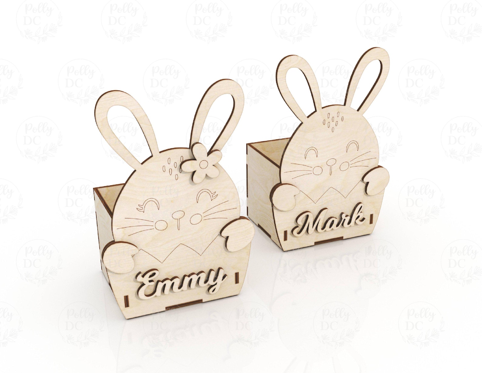 Easter Bunny Box SVG, Easter Treat Box SVG, 3D Easter Basket Svg, DIY ...