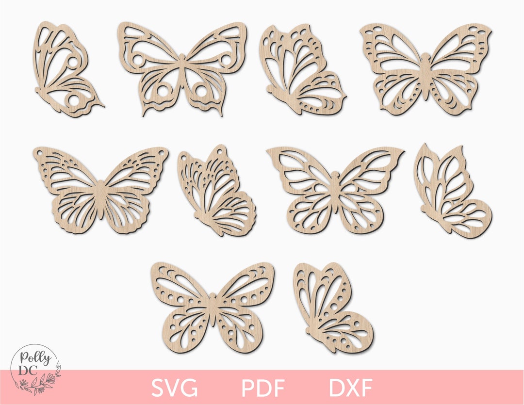 Butterfly Svg Cut File, Butterfly Svg Bundle, Papercut Template, Laser ...
