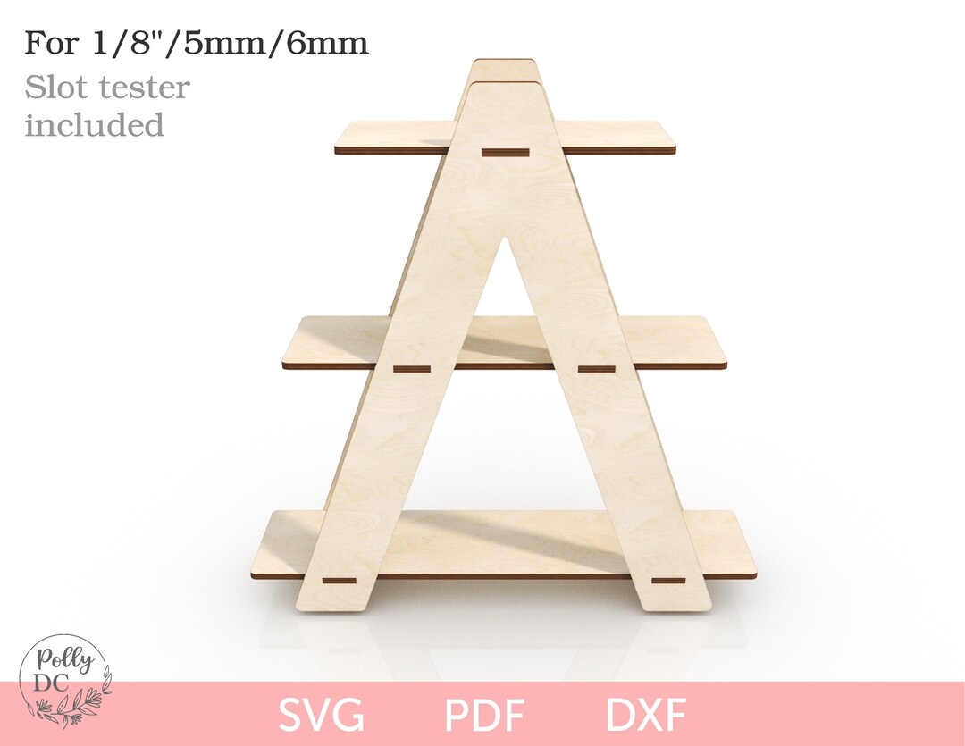 A-frame Ladder Shelf SVG Laser Cut File Cascade Ladder Shelf - Etsy