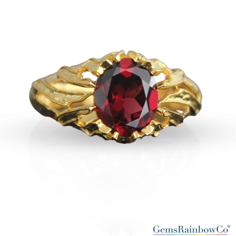 Ring of Narya, Inspired by the Lord of the Rings, Set With Natural ...