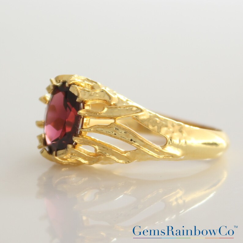 Ring of Narya, Inspired by the Lord of the Rings, Set With Natural ...