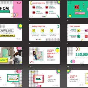 Fun & Creative Style Powerpoint Template - Etsy
