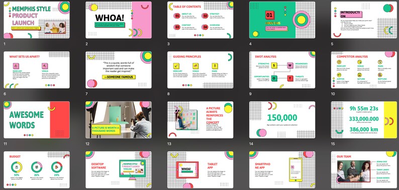 Fun & Creative Style Powerpoint Template - Etsy
