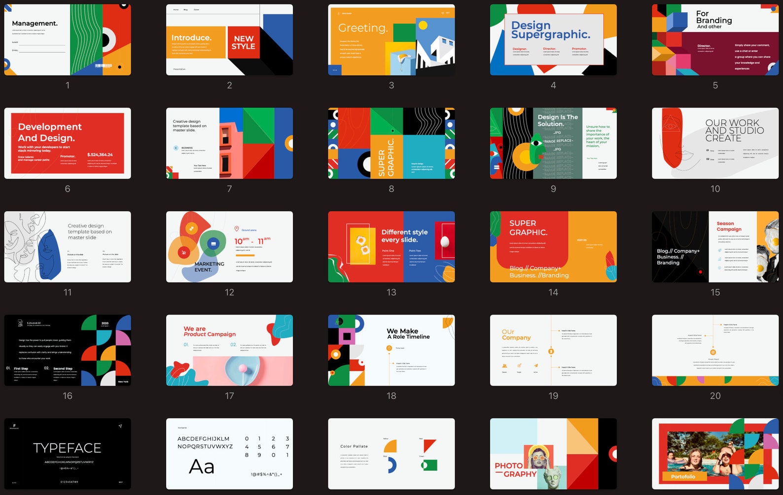 Fun & Creative Style Powerpoint Template - Etsy