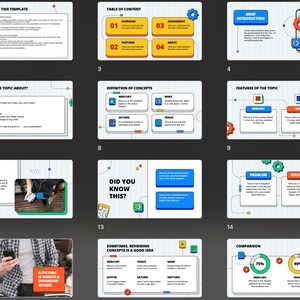 Fun & Creative Style Powerpoint Template - Etsy