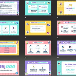 Fun & Creative Style Powerpoint Template - Etsy