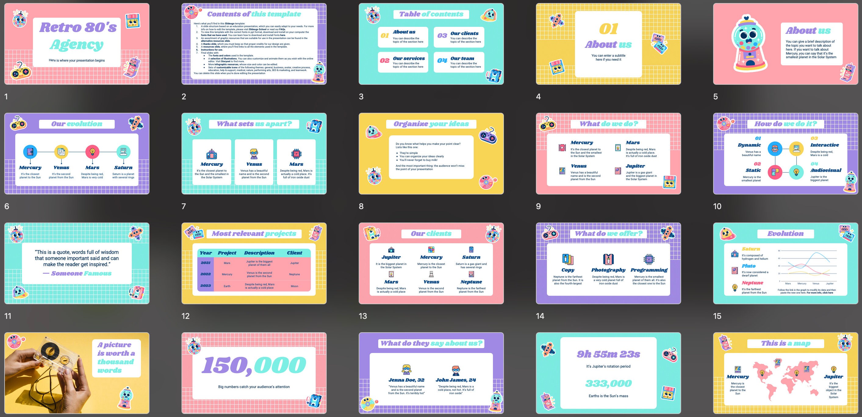 Fun & Creative Style Powerpoint Template - Etsy