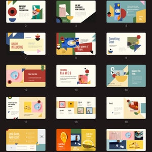 Fun & Creative Style Powerpoint Template - Etsy