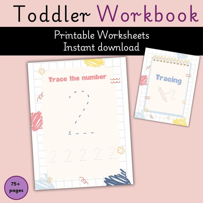 Toddler Learning Binder, Worksheets, Workbook, Preschool,learning ...