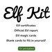 Elf Kit, Printable Certificate, Elf Magic Cards, Elf Notes, Official ...