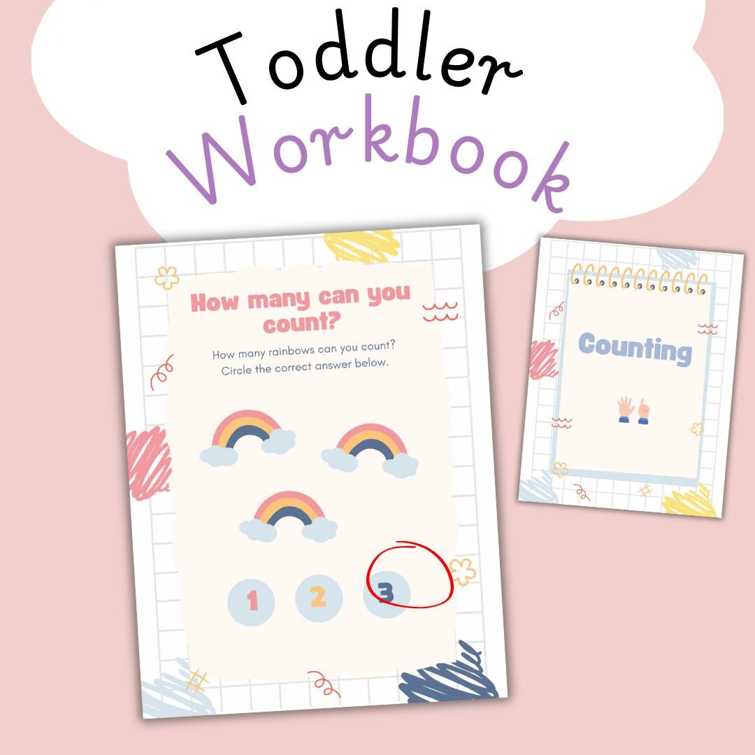 Toddler Learning Binder, Worksheets, Workbook, Preschool,learning ...