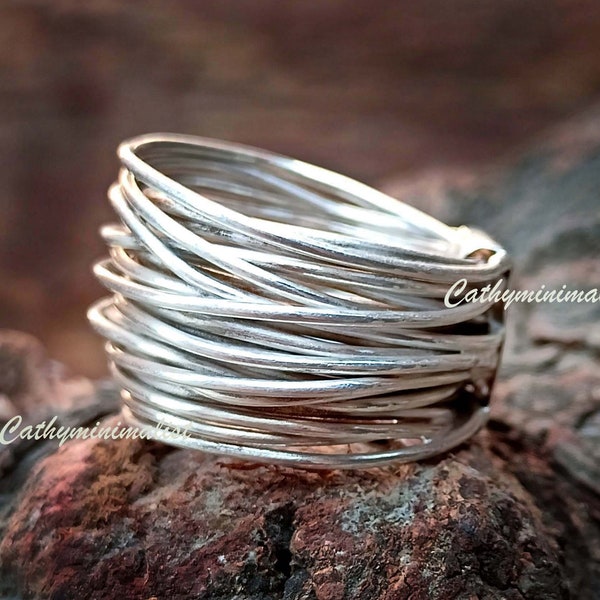 Silver Wire Ring - Etsy