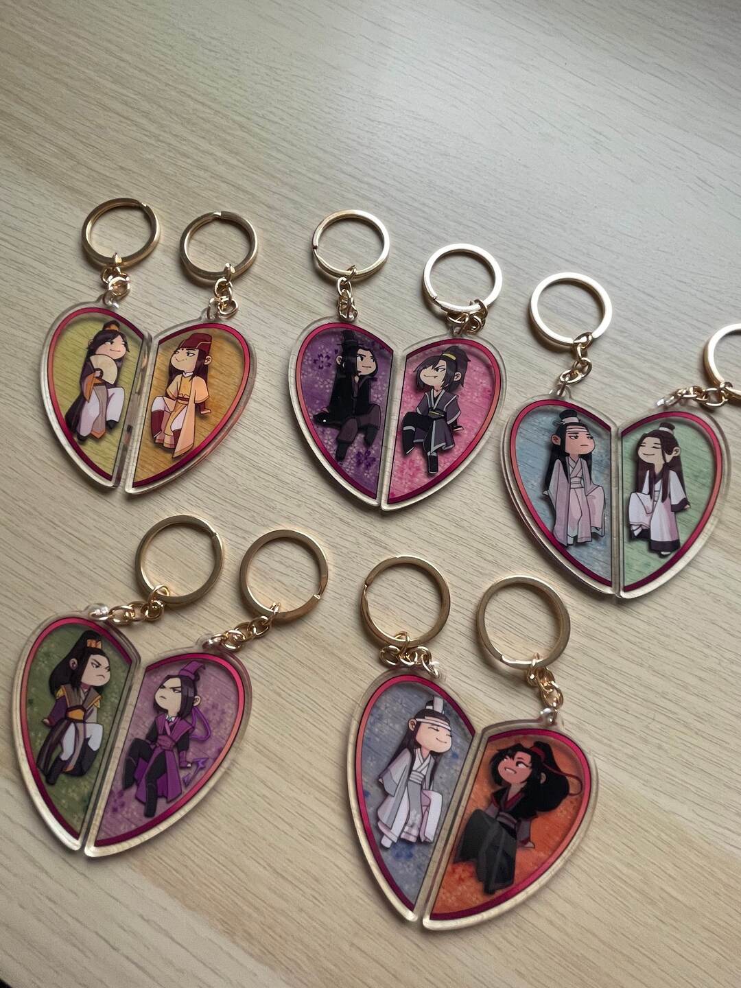 MDZS Mix and Match Ship Keychains (wangxian Xicheng Xiyao) - Etsy