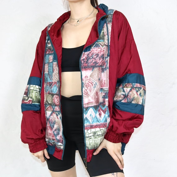 Vintage Climate Zone training jacket red blue XL - Gem