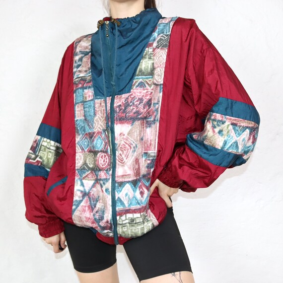 Vintage Climate Zone training jacket red blue XL - Gem