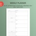 Printable Weekly Planner | Weekly Schedule, Weekly Organizer, Weekly to ...