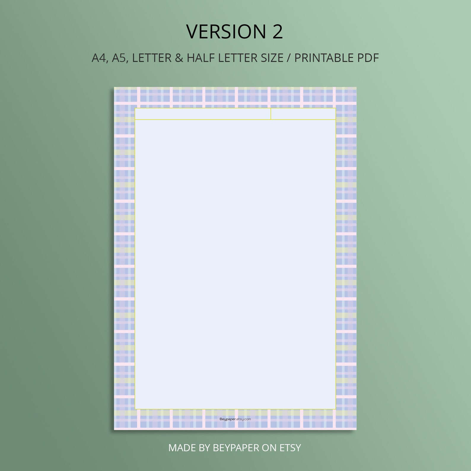 Printable Notebook Paper Pages | Colorful Blanked Paper, 3 Versions ...