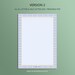 Printable Notebook Paper Pages Colorful Blanked Paper, 3 Versions ...