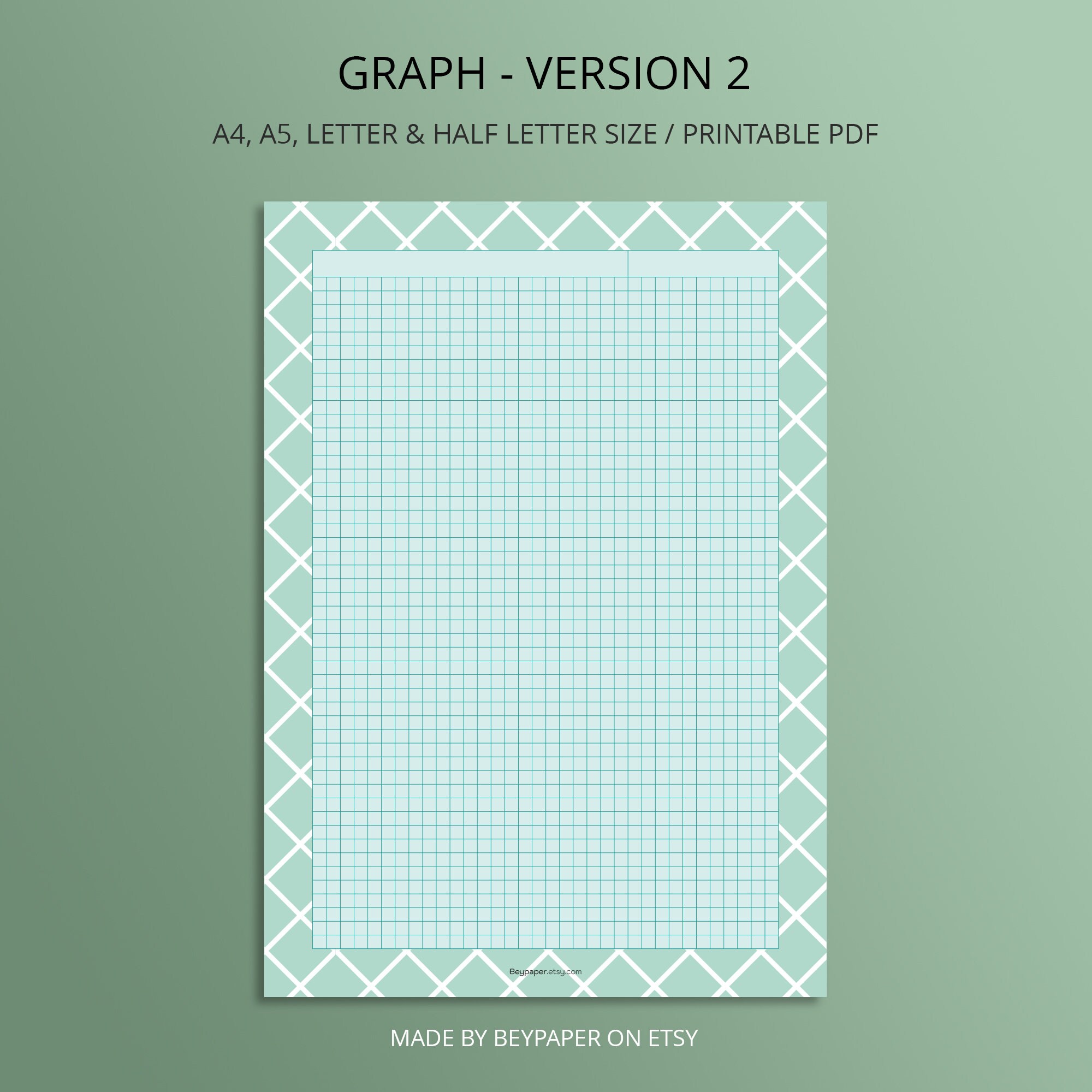 Printable Notebook Paper Pages Colorful Dot, Lined & Graph Paper Bundle ...