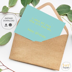 Printable Birthday Day Card | Instant Download | Greeting Card ...