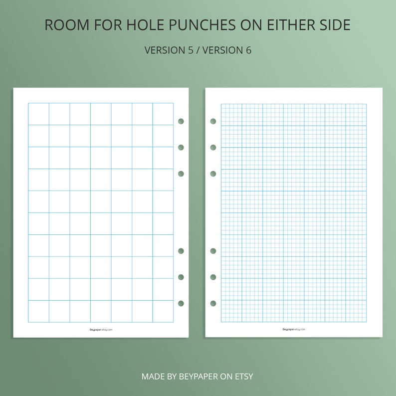 Printable Notebook Paper Pages | Lined & Graph Paper Bundle, 6 Versions ...