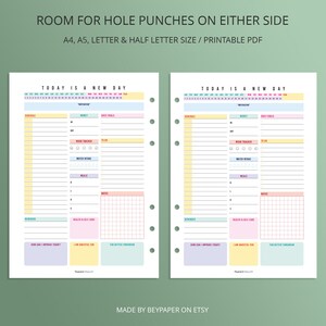 Printable Daily Planner | Undated Daily Schedule, To-do List ...