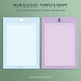 Printable Notebook Paper Pages | Colorful Blanked Paper, 4 Versions ...