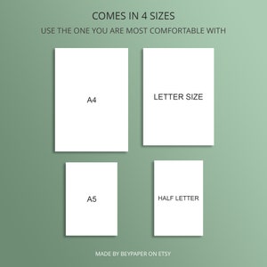 Printable Note Paper 4 Different Version of Lined Papers, Lined Sheets ...