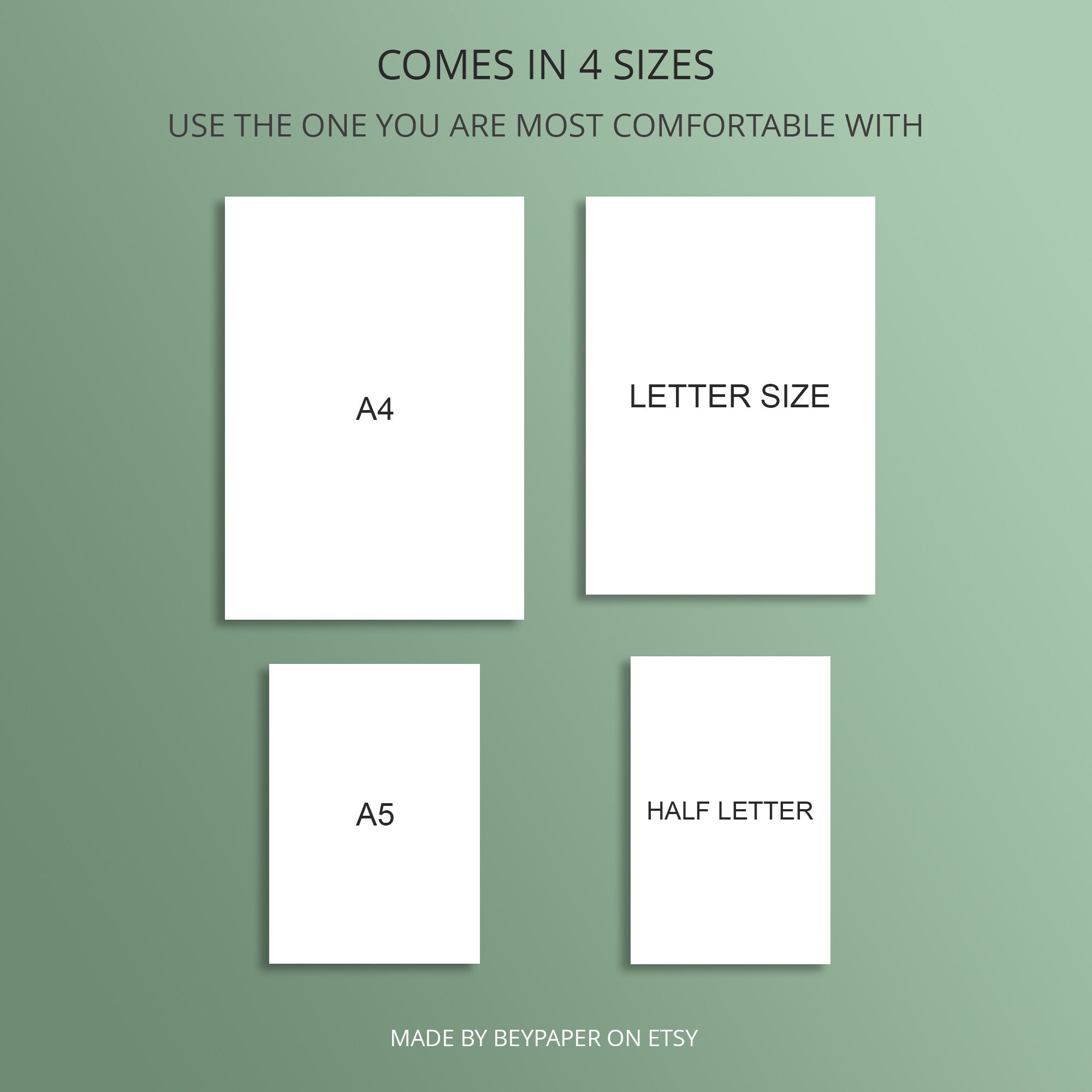 Printable Note Paper 6 Different Designs of Lined Papers, Lined Sheets ...