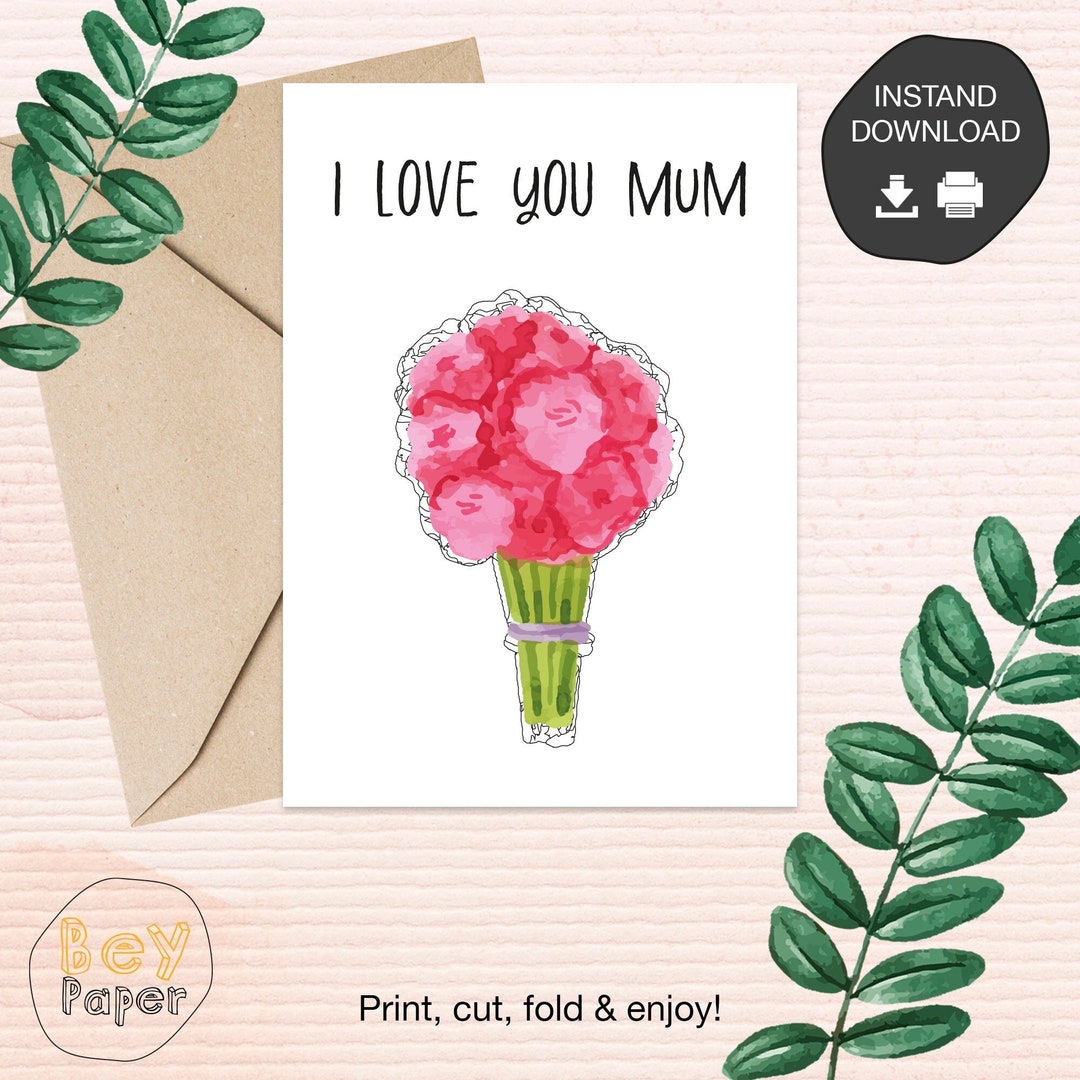 Printable Mother's Day Card | Instant Download | Greeting Card ...