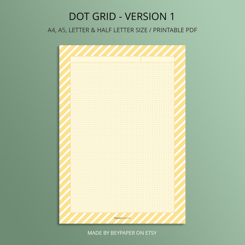 Printable Notebook Paper Pages | Colorful Dot, Lined & Graph Paper ...