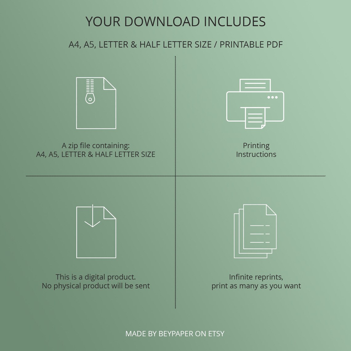 Printable Bucket List Life Goals Planner, Planner Insert Instant ...