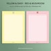 Printable Notebook Paper Pages Colorful Blanked Paper, 4 Versions ...