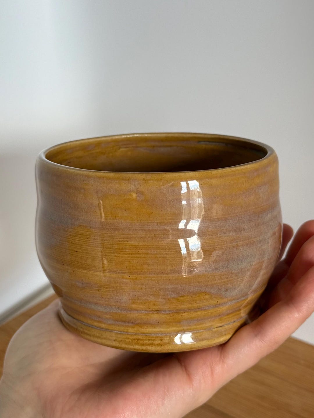 Caramel Ceramic Planter - Etsy