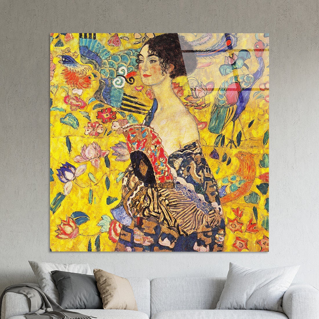 Gustav Klimt Art Lady Glass Art Friend Gift Klimt Lady - Etsy