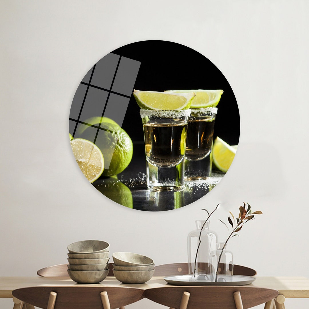Personalized Tequila Shot Canvas Art: Bar Decor, Valentine's Gift - Etsy