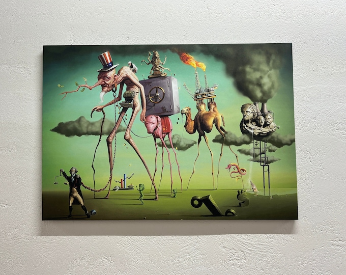 Surreal Wall Art, Famous Canvas, Large Wall Art, Housewarming Gift ...
