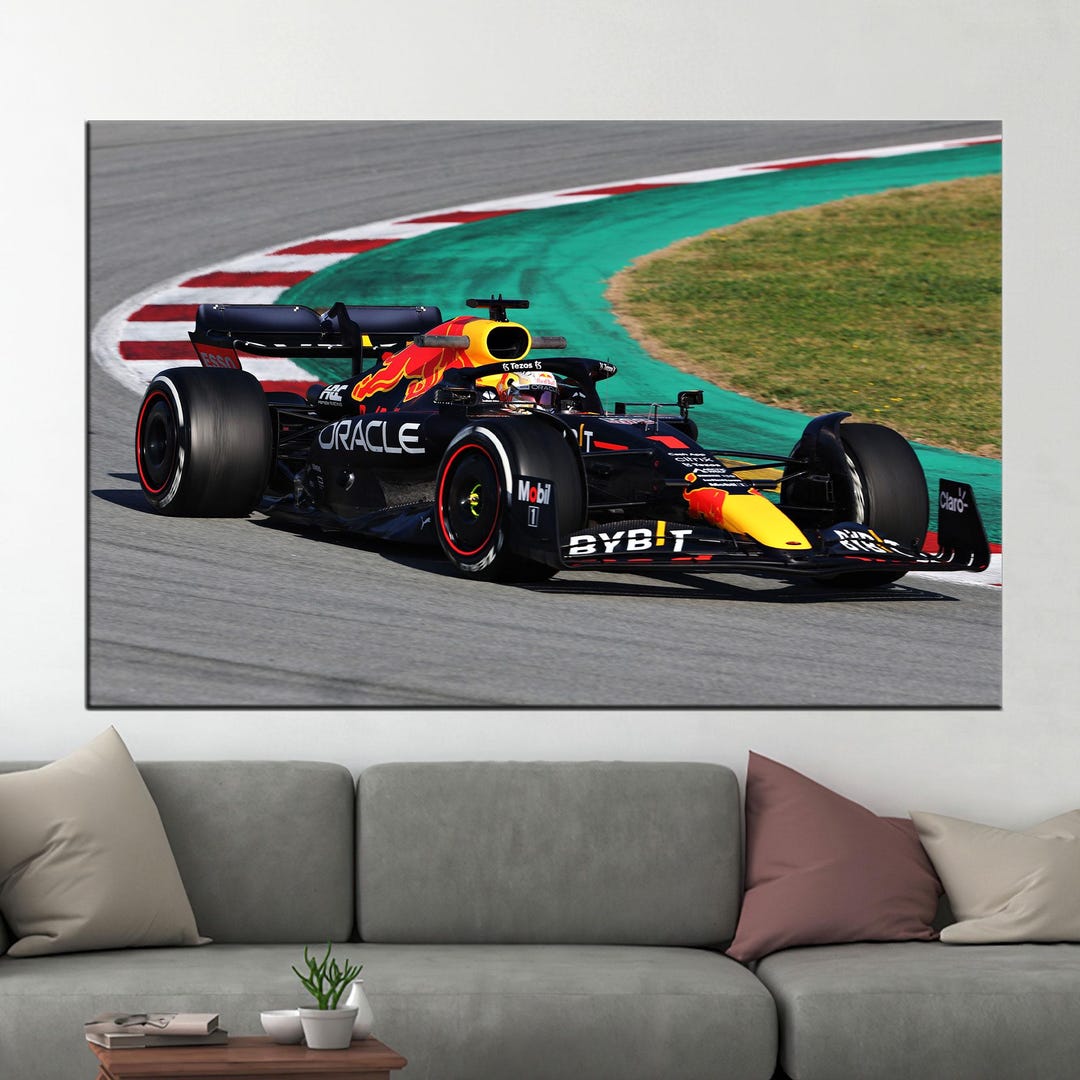 Trendy Wall Hanging, Garage Art, Max Verstappen F1 Tempered Glass ...