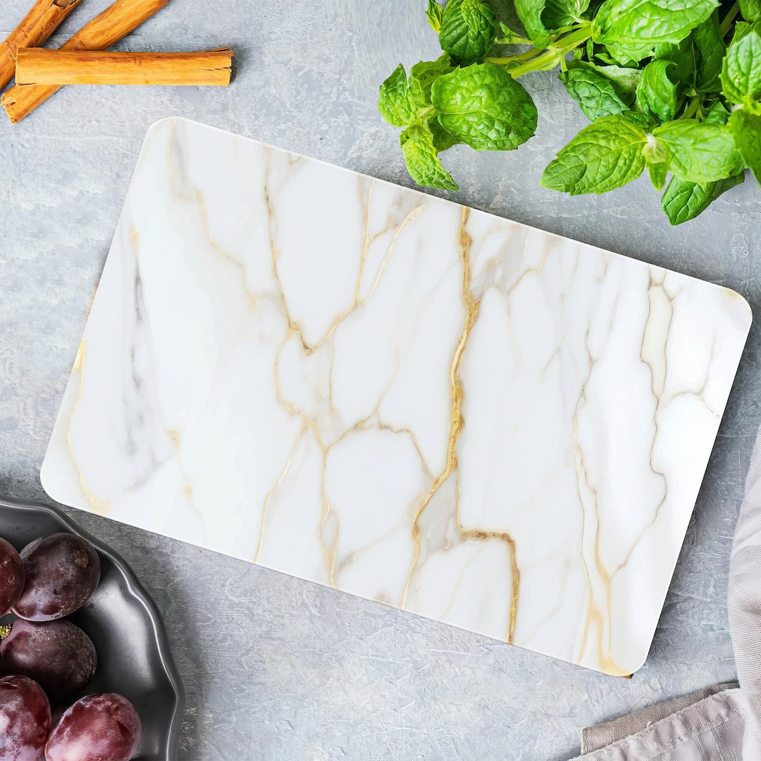 White Marble Cutting Board, Elegant Chopping Board, Elegant Marble ...