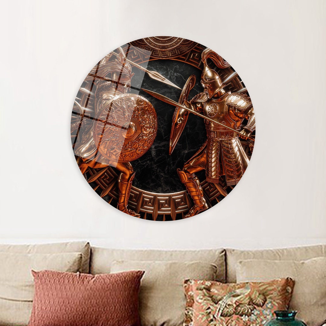 Spartan Warrior Canvas Art: Game Room Decor - Etsy