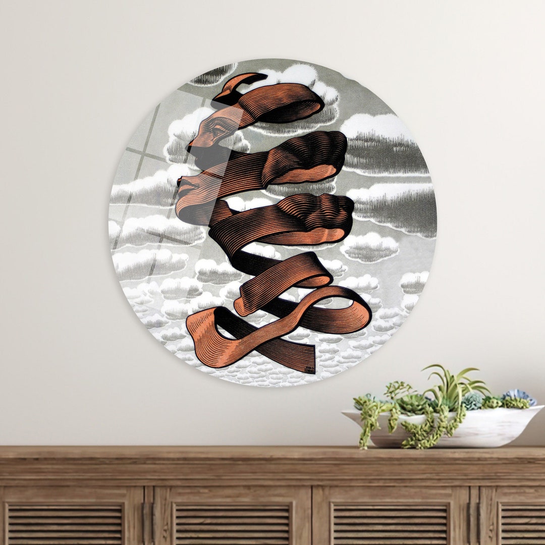Modern Canvas Art, Rind by MC Escher Wall Decoration, Rind by MC Escher ...