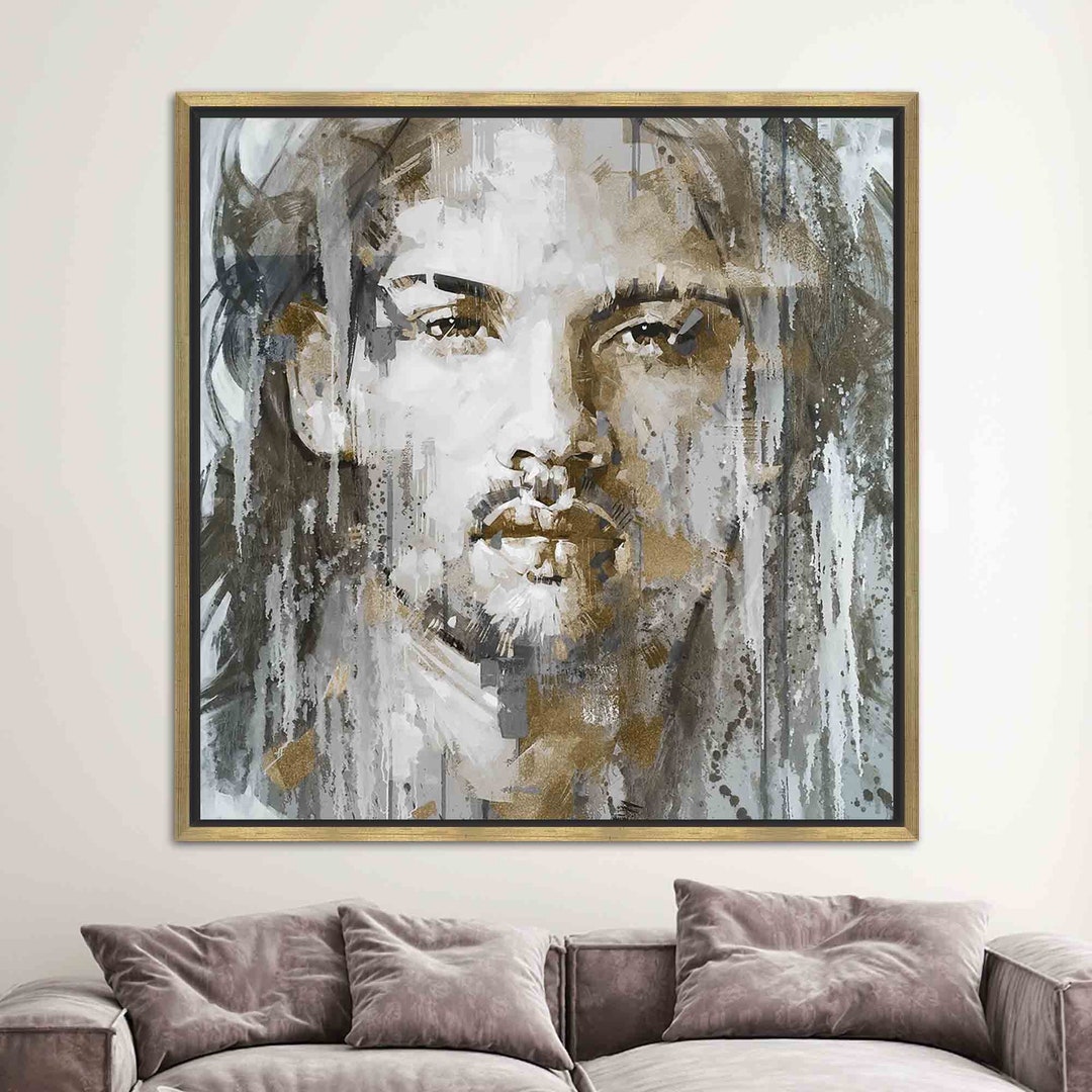Abstract Man Face Wall Art, Man Poster, Modern Poster, Modern Canvas ...