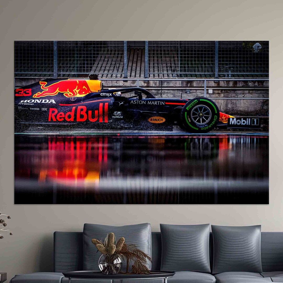 Formula 1 Glass Art, Car Racing Lover Gift Glass Wall, Garage Wall ...